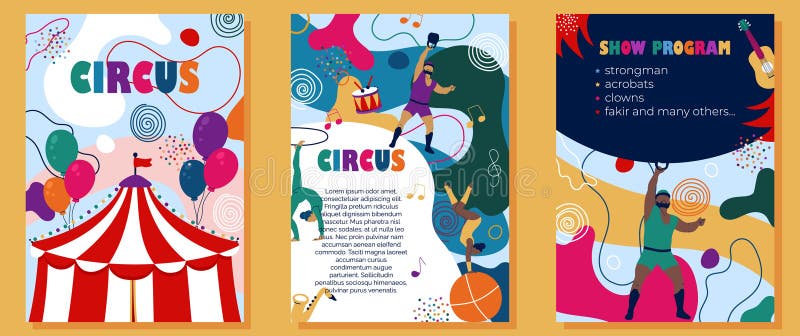 Circus Booklets Stock Illustrations – 3 Circus Booklets Stock ...
