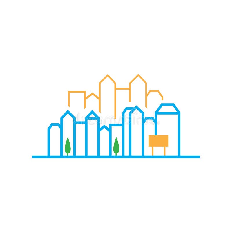 Line Art Building Logo Stock Illustrations – 58,492 Line Art Building ...