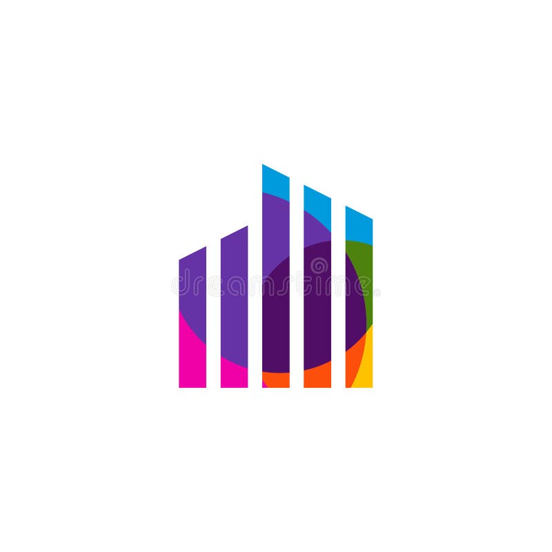 Colorful City Logo Design Vector, Creative City Logo Template Stock ...