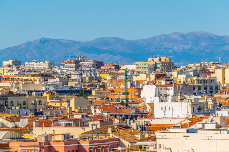 Colorful Cityscape of Madrid, Spain Stock Image - Image of heritage ...