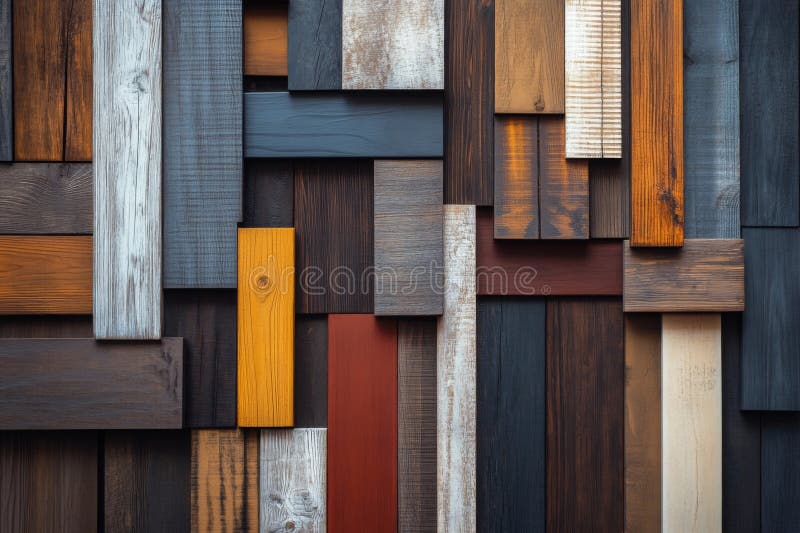 Colorful Cladding Boards Studio Display Stock Illustration ...