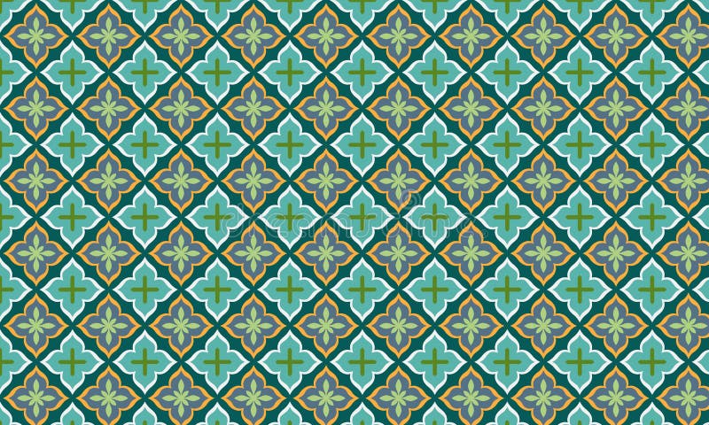 Colorful Classic Style Pattern Vector Illustration. Element Stock ...