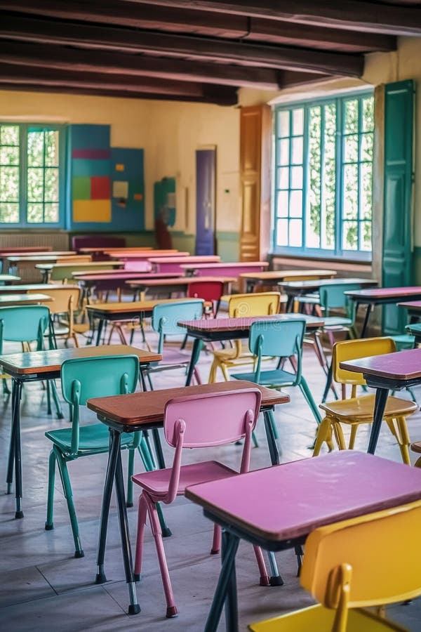 Colorful Classroom stock image. Image of colorful, student - 363555271