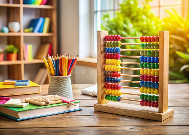 Colorful Classroom Essentials an Abacus and Educational Materials ...