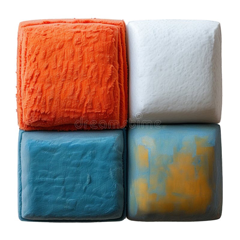 Colorful Clay Blocks Arranged in a Creative Pattern on a Light ...