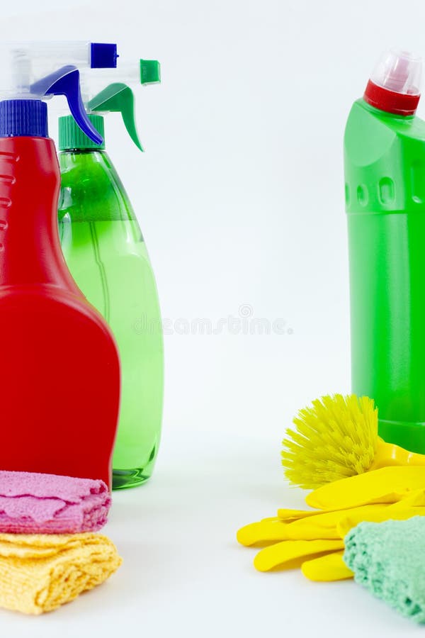 Colorful Cleaning Set for Different Surfaces in Kitchen, Bathroom and ...
