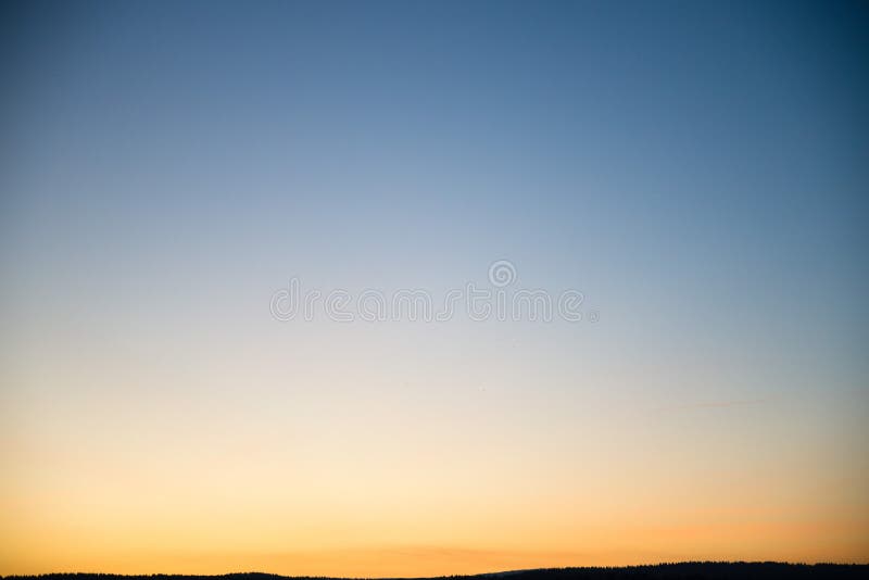 Colorful Clear Sky without Cloud at Twilight Time before Sunrise Stock ...