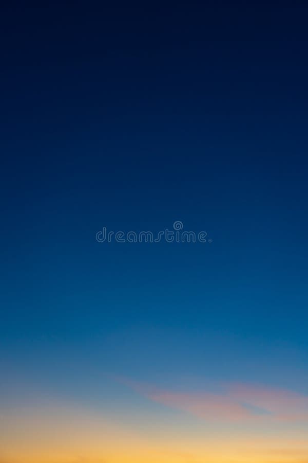 Clear Sky without Clouds, Light Blue Sky Above the Horizon without ...