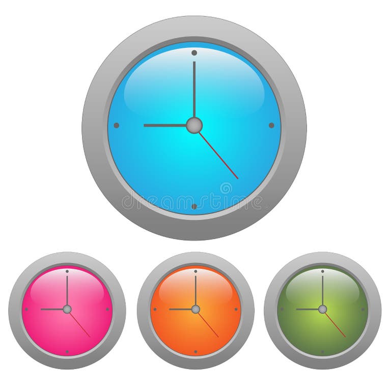 Colorful Clock Stock Illustrations – 74,360 Colorful Clock Stock ...