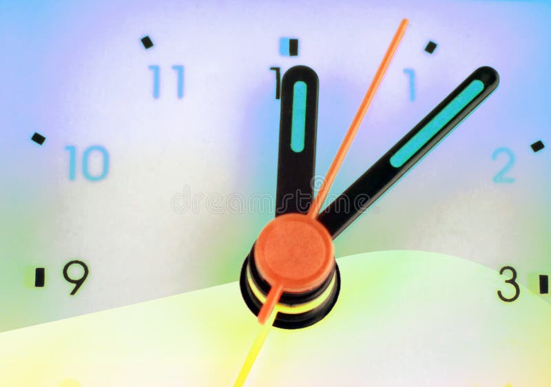 Colorful clock face stock photo. Image of curves, hands - 1362862