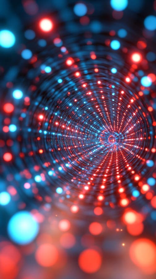 A Colorful Close-up of Molecular Structures with Shining Nodes ...