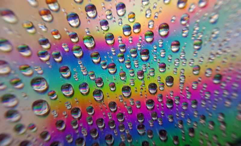 Rainbow droplets stock image. Image of green, clear, colorful - 1507259