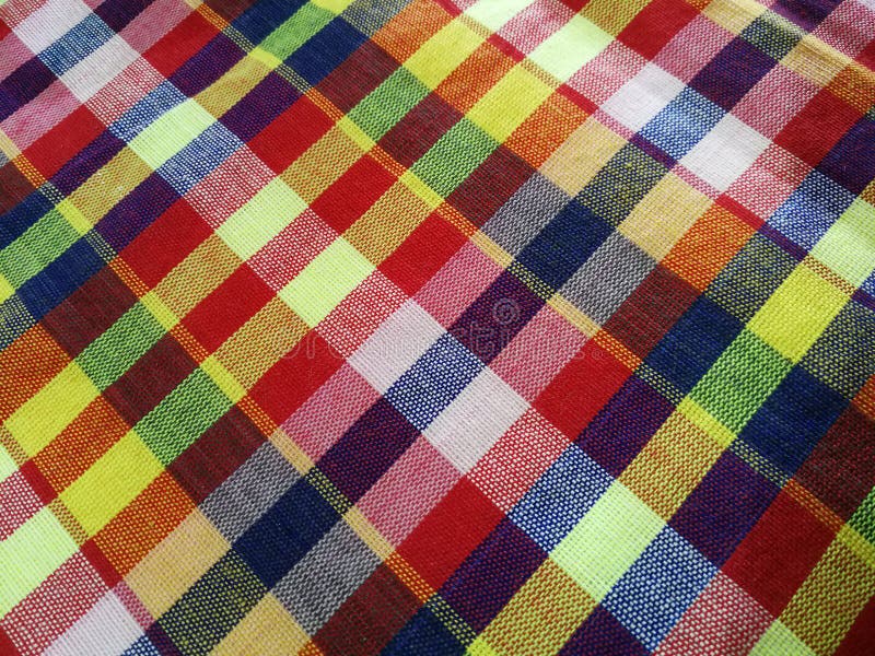 Colorful Cloth Background, Thai Cloth Texture. Stock Image - Image of ...