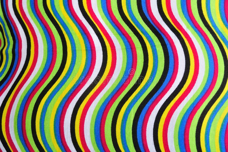 Colorful Cloth with Curves Line and Pattern Stock Photo - Image of ...