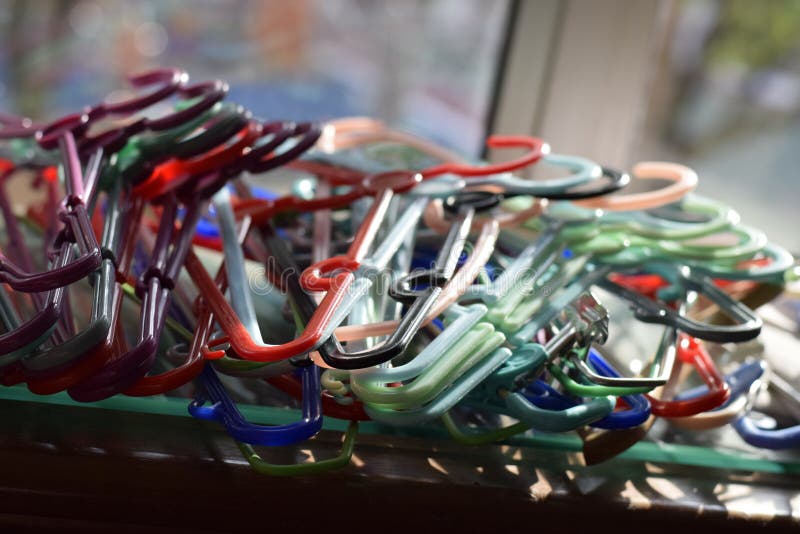 Colorful Cloth hanger stock photo. Image of hanger, cloth - 134002132