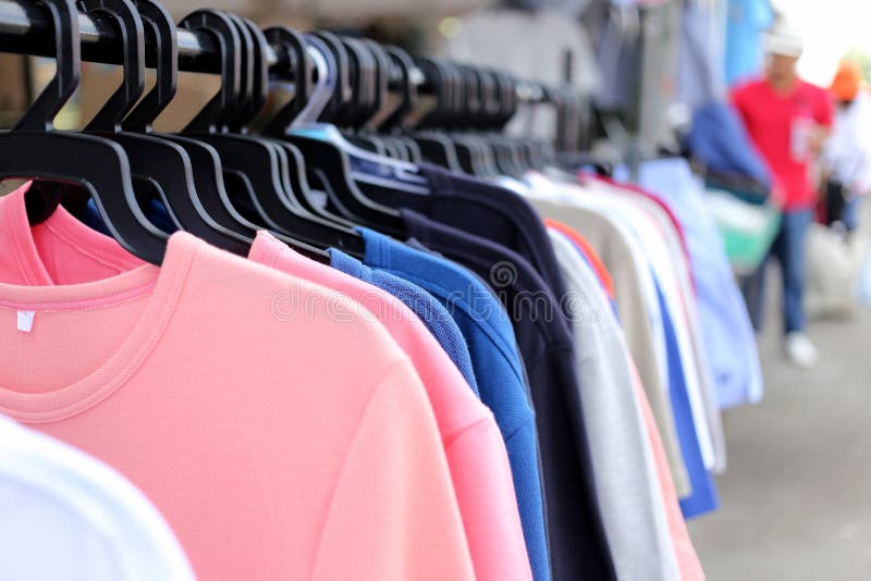 Colorful clothes. stock image. Image of shirt, wear, shopping - 47713141