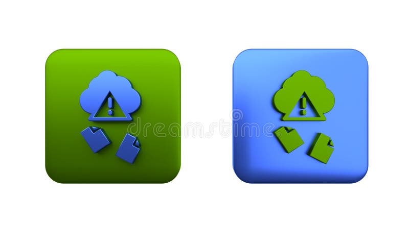 Colorful Cloud Hacking Icon Isolated on White Background. Cloud Leak ...