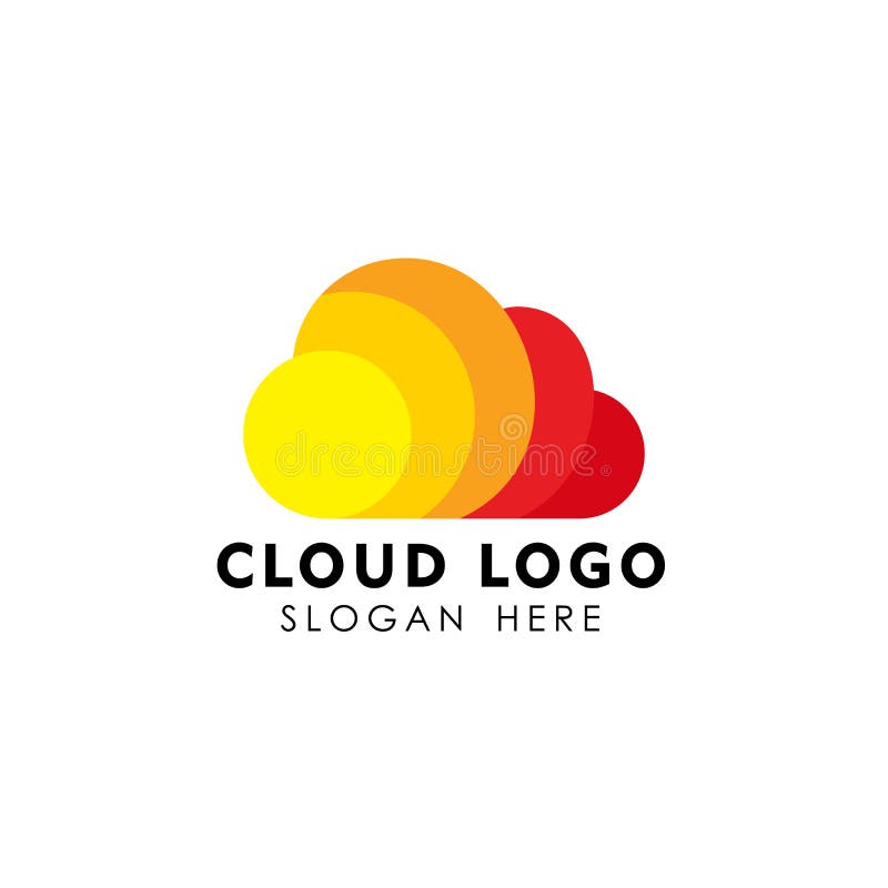 Colorful Cloud Logo Design Template Stock Vector - Illustration of ...