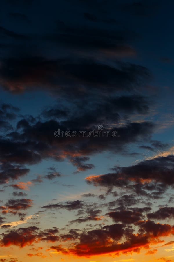 Colorful Clouds in the Sky during Sunset Stock Photo - Image of ...