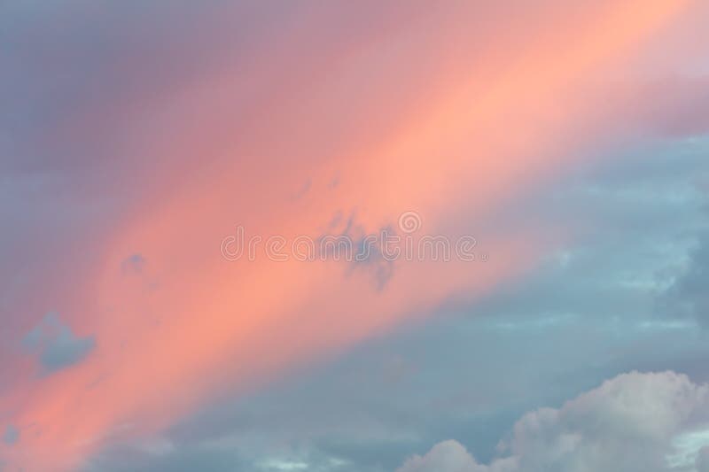 Colorful Clouds in the Sky at Sunset. Stock Image - Image of view ...
