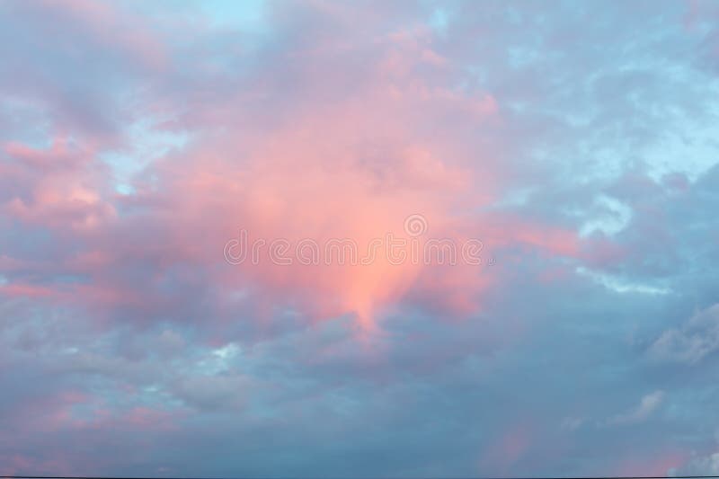 Colorful Clouds in the Sky at Sunset. Stock Image - Image of sunset ...