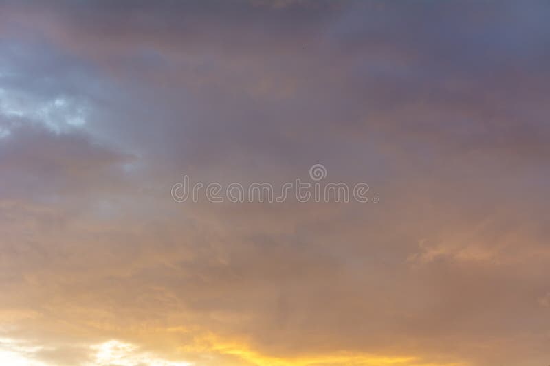 Colorful Clouds during Sunset in a Colorful Sky. Stock Photo - Image of ...
