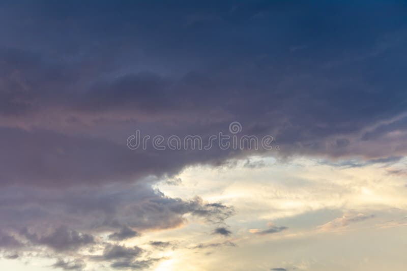 Colorful Clouds during Sunset in a Colorful Sky. Stock Photo - Image of ...