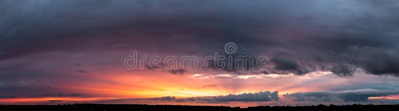 Colorful Cloudy Sky at Sunset. Gradient Color. Sky Texture, Abstract ...