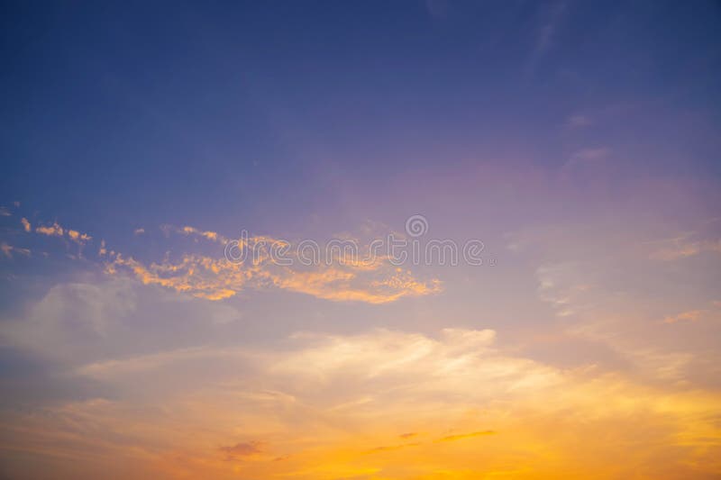 Colorful Cloudy Sky at Sunset. Gradient Color. Sky Texture, Abstract ...