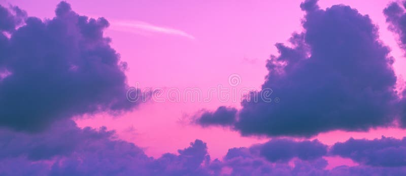 Colorful Cloudy Sky at Sunset. Gradient Color. Sky Texture Stock Image ...
