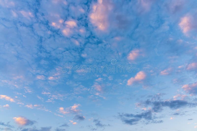 Colorful Cloudy Sunset Sky with Beatiful Cloud Shape Stock Photo ...