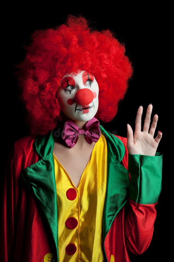 Colorful clown stock image. Image of show, makeup, party - 21916439
