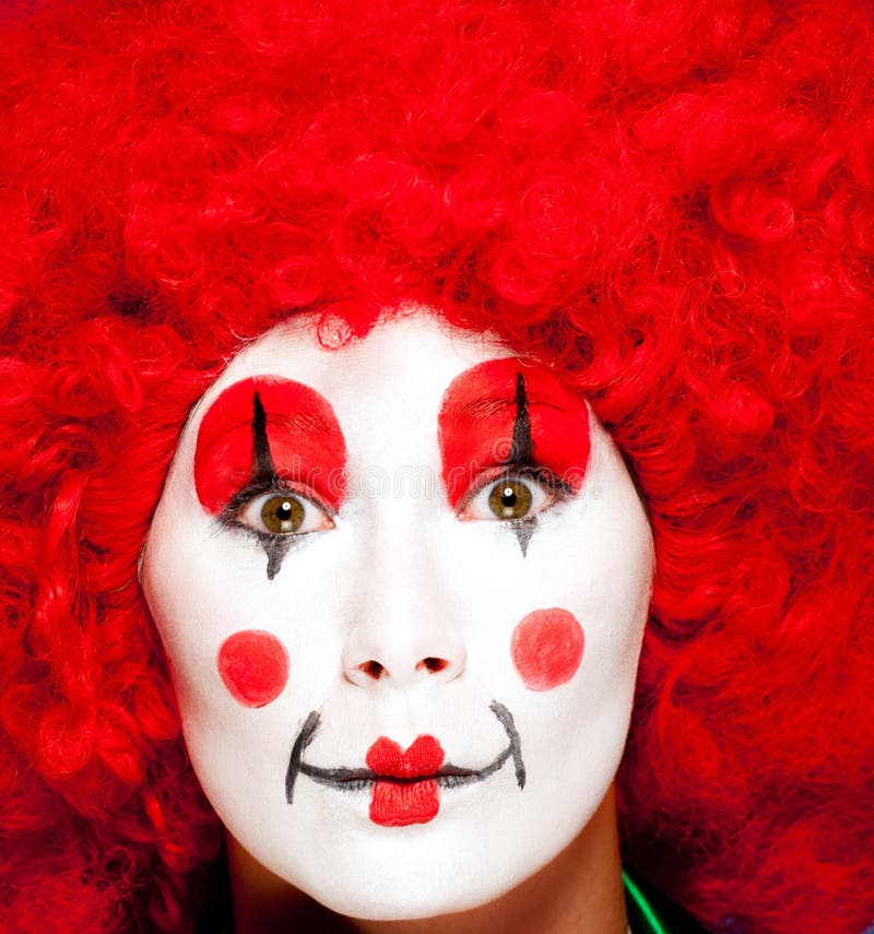 Colorful clown stock image. Image of portrait, performer - 22010715