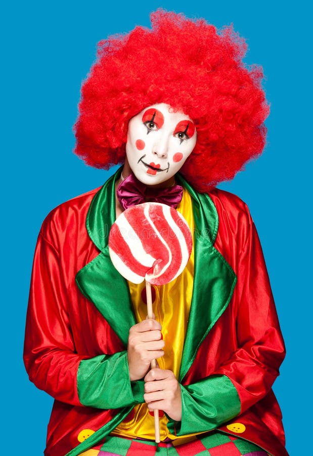 Colorful clown stock image. Image of humor, party, portrait - 22010721