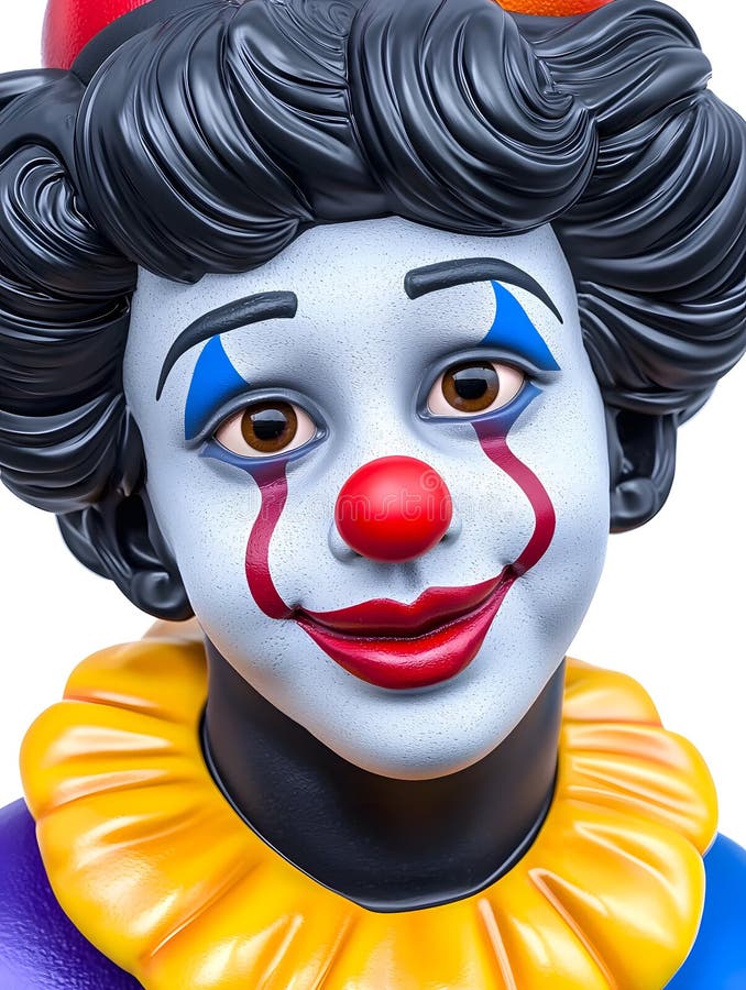 Colorful Clown Figure with Playful Expression Stock Image - Image of ...