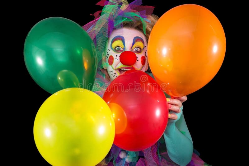 Colorful clown stock photo. Image of costume, cheerful - 63026046