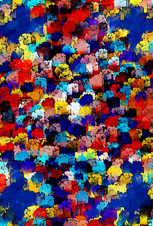 Colorful Clutter stock illustration. Illustration of dark - 15911461