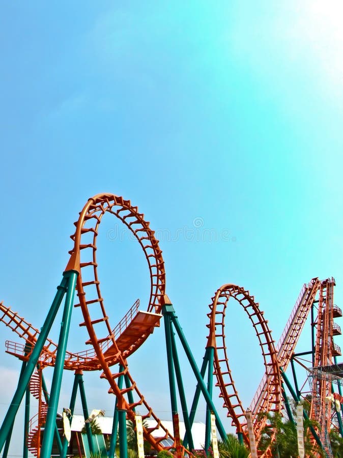Colorful coaster stock image. Image of ride, spin, park - 29475963