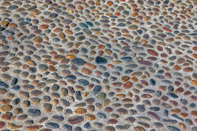 Colorful Cobblestone Pathway Close-Up Stock Photo - Image of ...