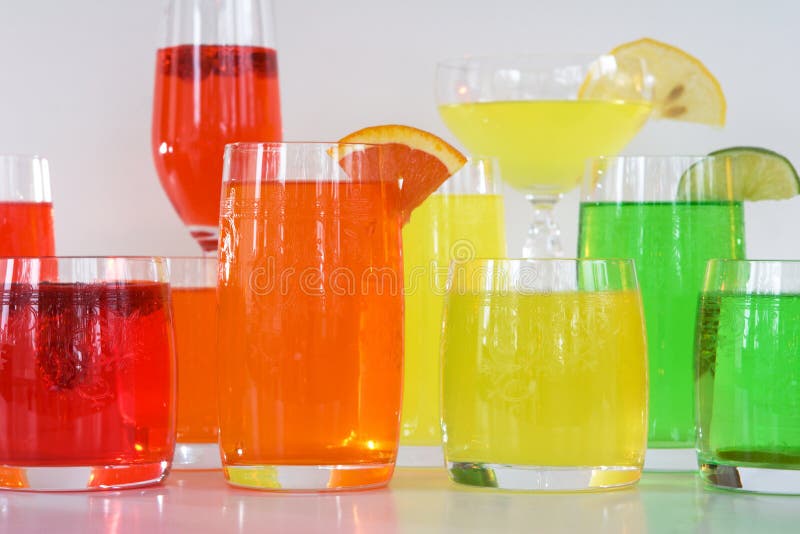 Colorful cocktail drinks stock image. Image of happy, colour - 4014665