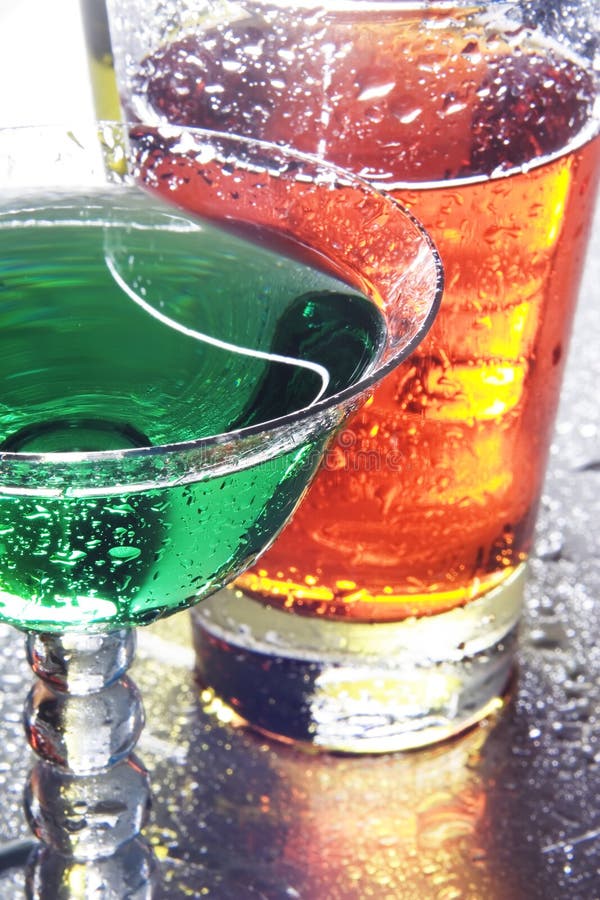 Colorful Alcoholic Beverages Stock Photo - Image of glass, vodka: 3744328