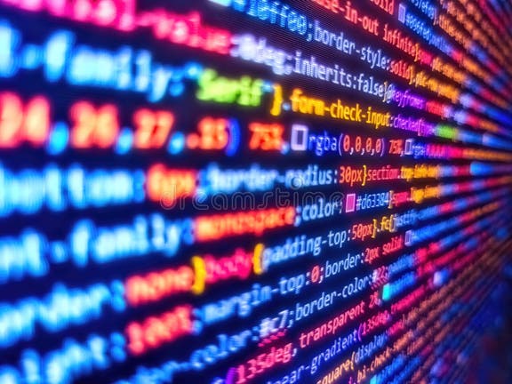 Colorful Code Background. Freeware Open Source Project. Developing ...