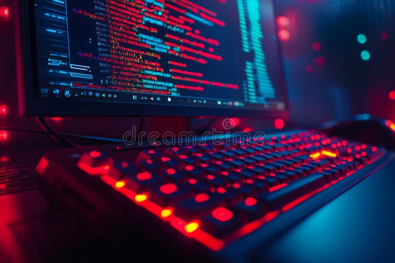 174 Colorful Code Computer Screen Night Stock Photos - Free & Royalty ...