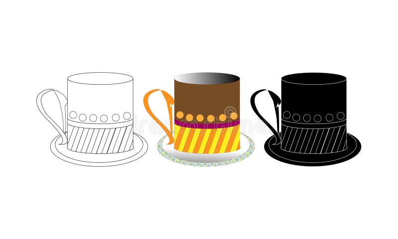 Colorful Coffee Cup Illustrations in Various Artistic Styles and ...