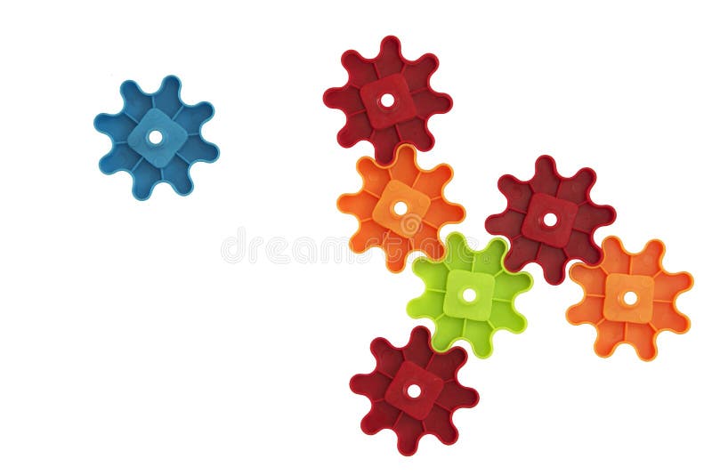 Colorful cogs toy stock photo. Image of clockwork, interdependent ...