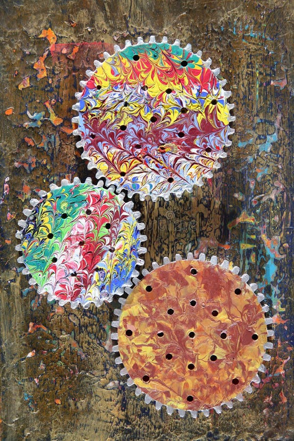 Colorful cogwheels stock image. Image of colored, brown - 36918455