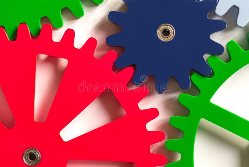Colorful Cogwheels stock photo. Image of engineering - 69653562