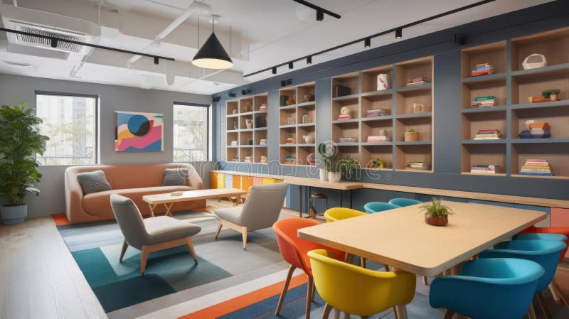 A Colorful Collaboration Space Designed To Inspire Creativity and ...