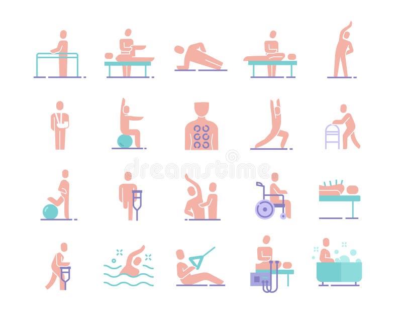 Physiotherapy Icons Stock Illustrations 1 321 Physiotherapy Icons