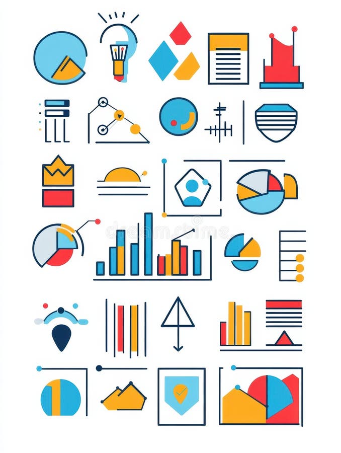 Colorful Collection of Geometric Shapes and Data Visualizations for ...